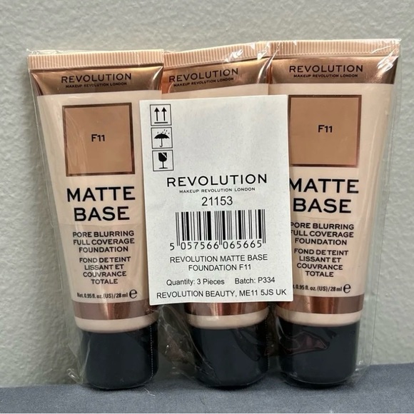 Revolution | Makeup | Revolution Matte Base Full Coverage Foundation ...